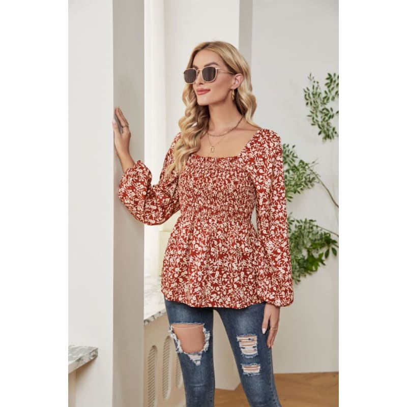 Blouse femme chic rouge – Chic and Bohemian